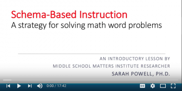 Schema-Based Instruction: Understanding the Structure of Word Problems ...