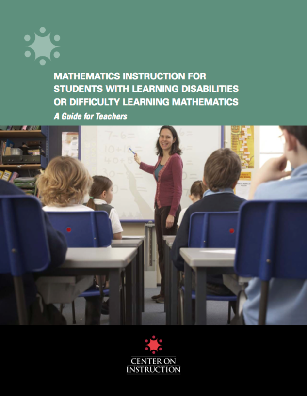 Mathematics Instruction for Students with Learning Disabilities or ...